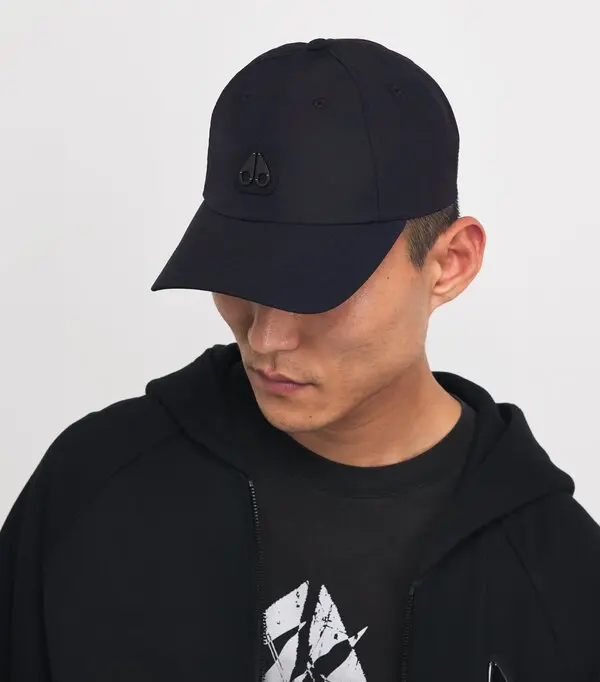 Moose Knuckles Cotton Baseball Cap With Logo Detail