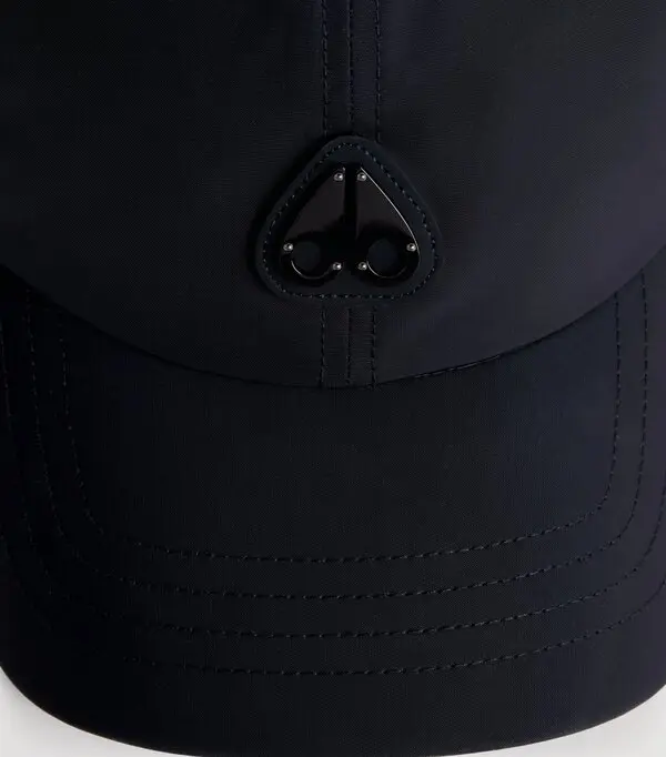 Moose Knuckles Cotton Baseball Cap With Logo Detail