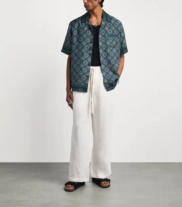 Casablanca Silk Radiating Monogram Shirt