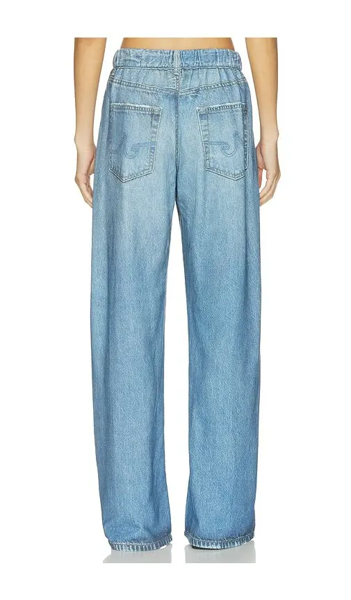 Ag Adria Wide Leg Printed Denim Jeans