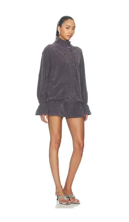 AYA MUSE Bell Sleeve Button Front Dress