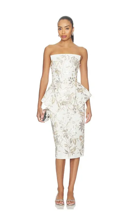 Prabal Gurung Strapless Corset Peplum Top