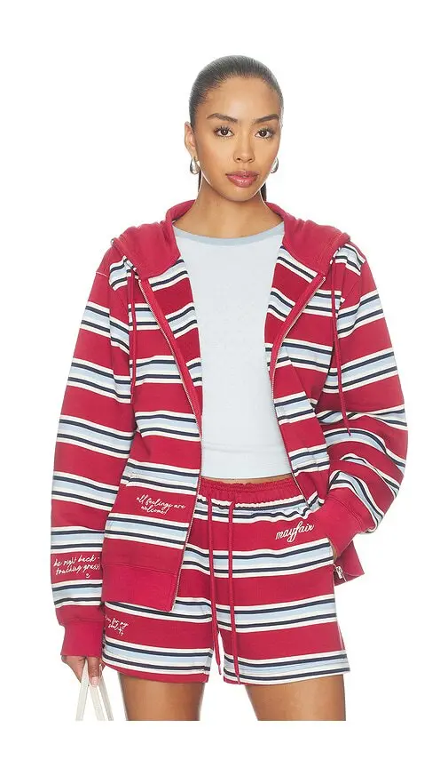 THE MAYFAIR GROUP The Mayfair Striped Hoodie - Stripe