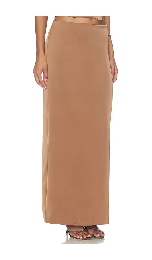 Lioness Front Row Maxi Skirt - Chocolate