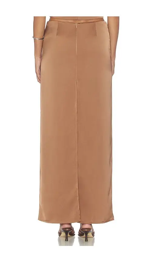 Lioness Front Row Maxi Skirt - Chocolate