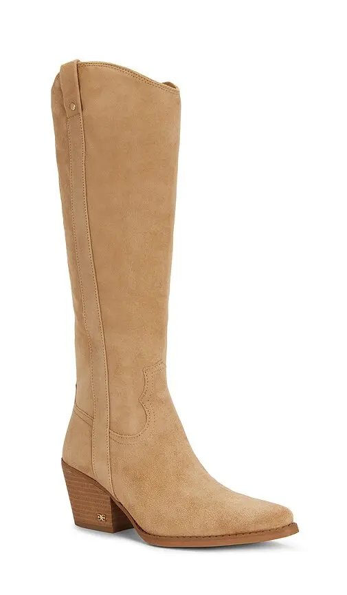 Sam Edelman Wyatt Suede Wide Calf Boot