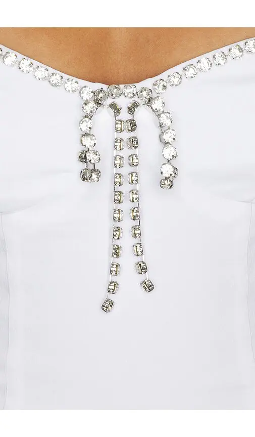 Majorelle Gini Mini Dress With Embellished Neckline