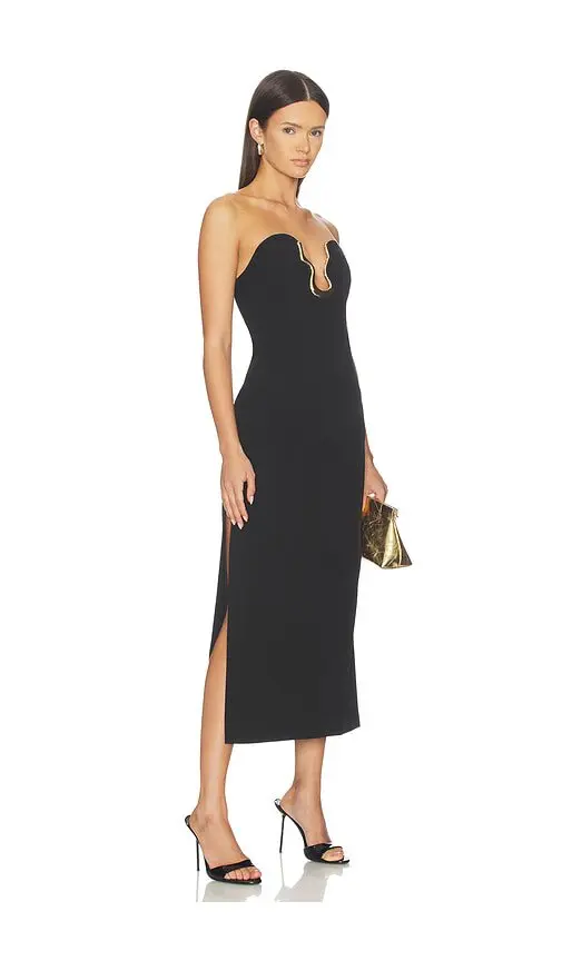 Bardot Strapless Midi Dress
