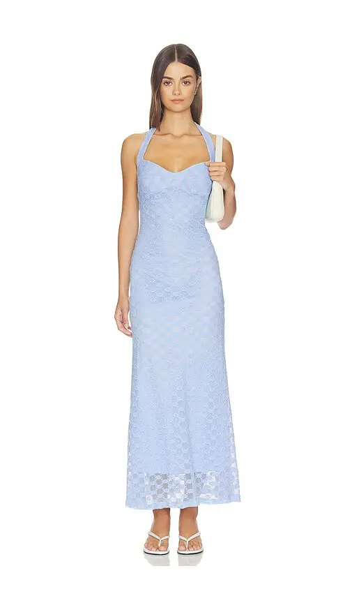 Bardot Mariko Halterneck Midi Dress