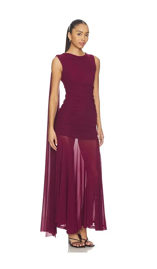 Bardot Alverie Mesh Maxi Dress