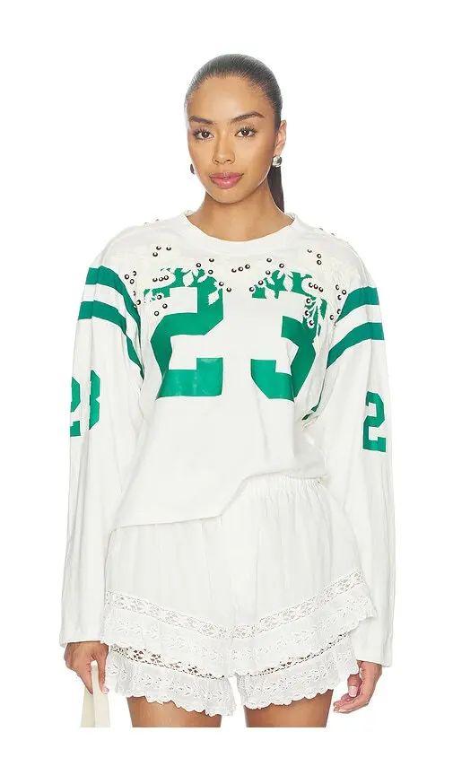 Sea Georgie Sportswear Long Sleeve Tee - Cream