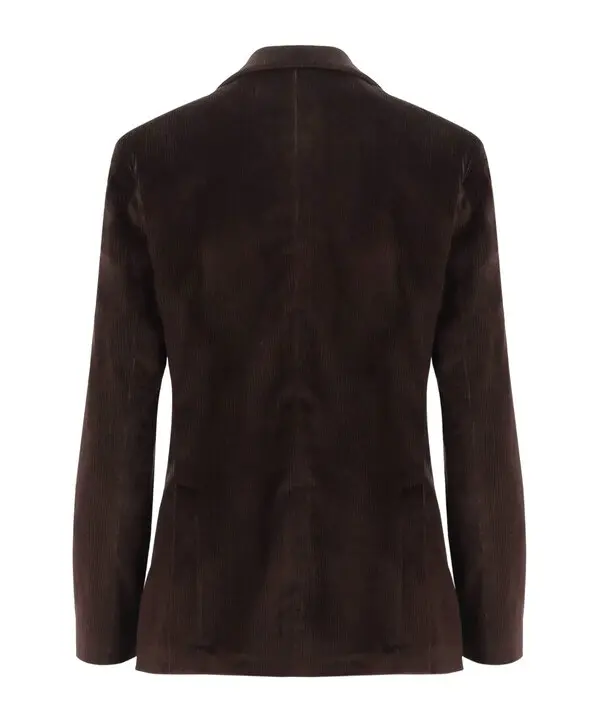 LARDINI Corduroy Single-breasted Blazer