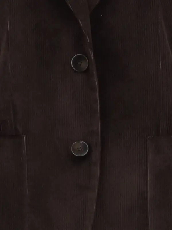 LARDINI Corduroy Single-breasted Blazer