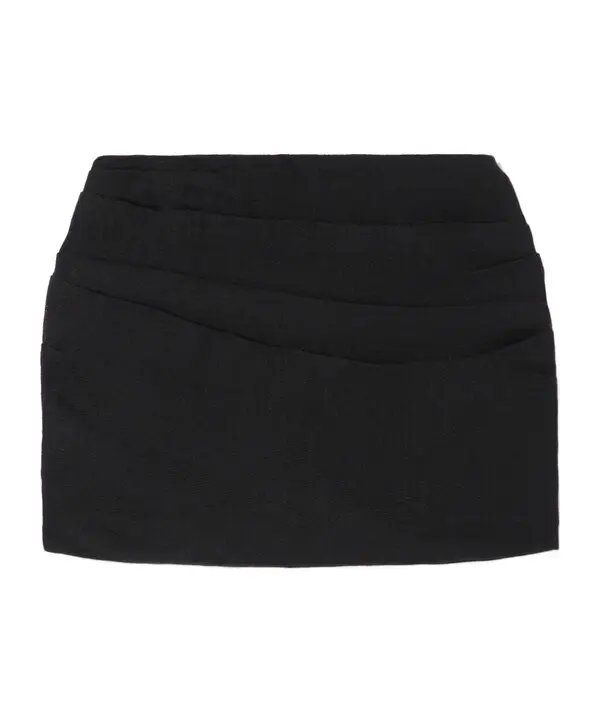 Le Kasha Organic Linen High-waisted Midi Skirt - Black