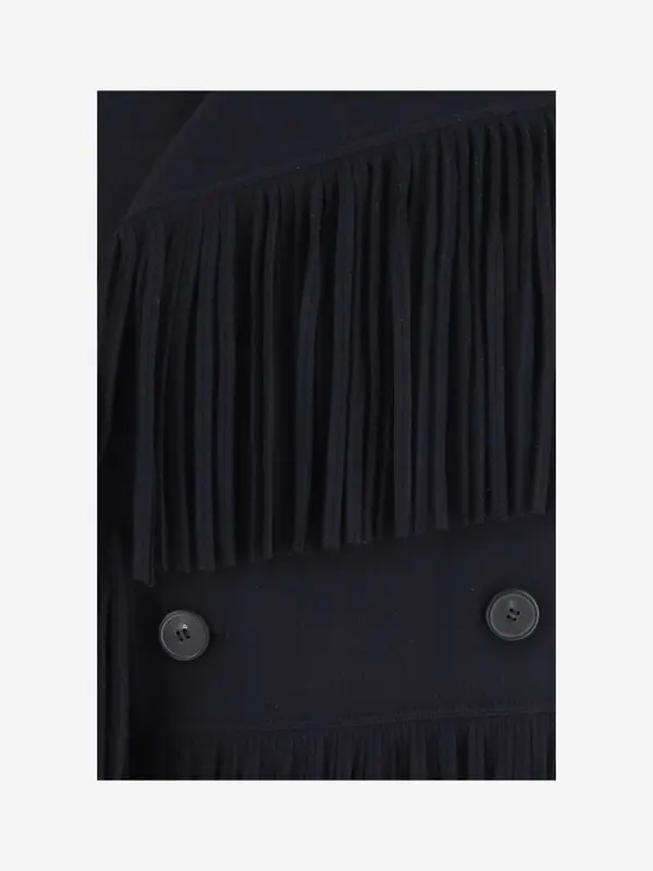 Carven Fringed Double-breasted Jacket