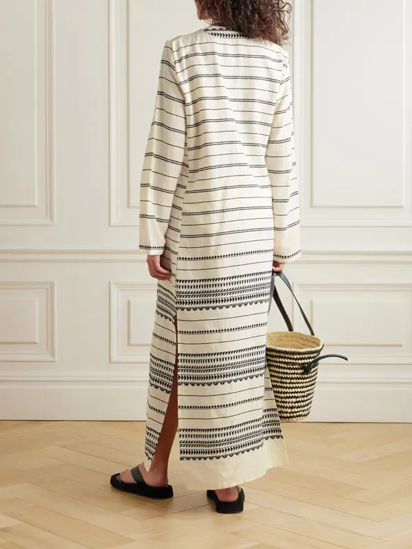 LEMLEM Embroidered Cotton Maxi Dress