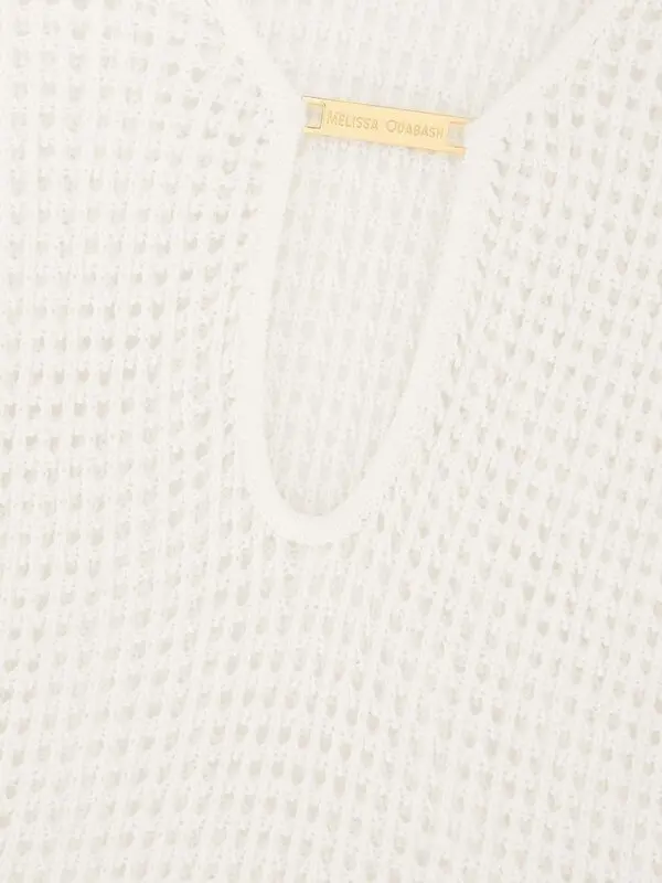 Melissa Odabash Casey Embellished Open-knit Coverup