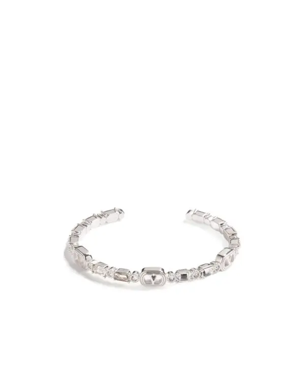 Valentino Garavani Ovalette Embellished Cuff Bracelet - No