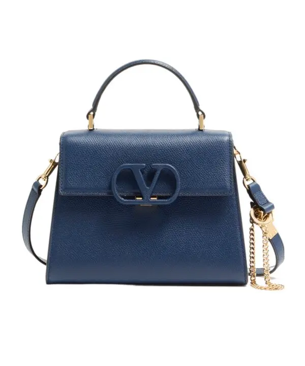 Valentino Garavani Vsling Small Handbag In Grainy Calfskin - Worker