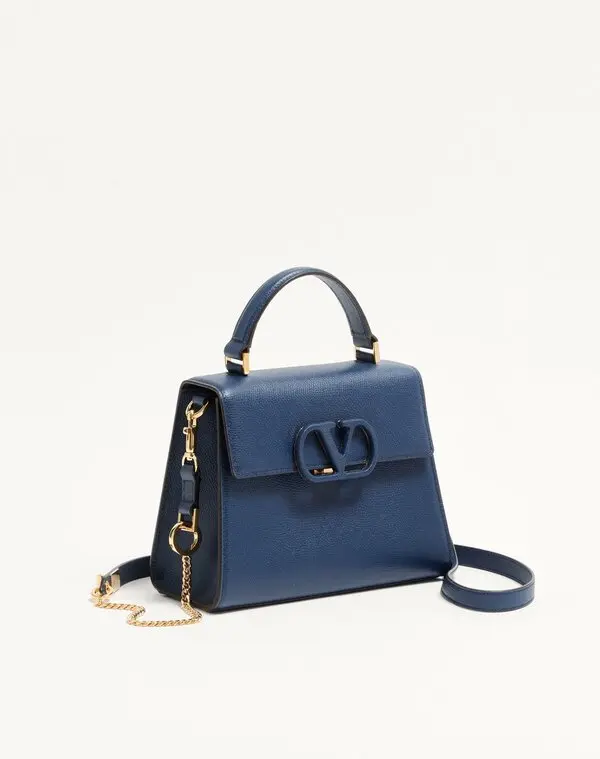 Valentino Garavani Vsling Small Handbag In Grainy Calfskin - Worker