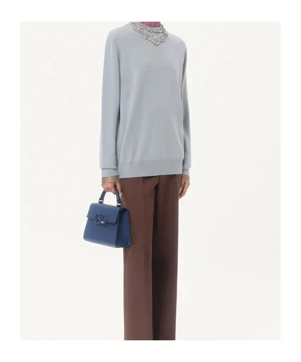 Valentino Garavani Vsling Small Handbag In Grainy Calfskin - Worker