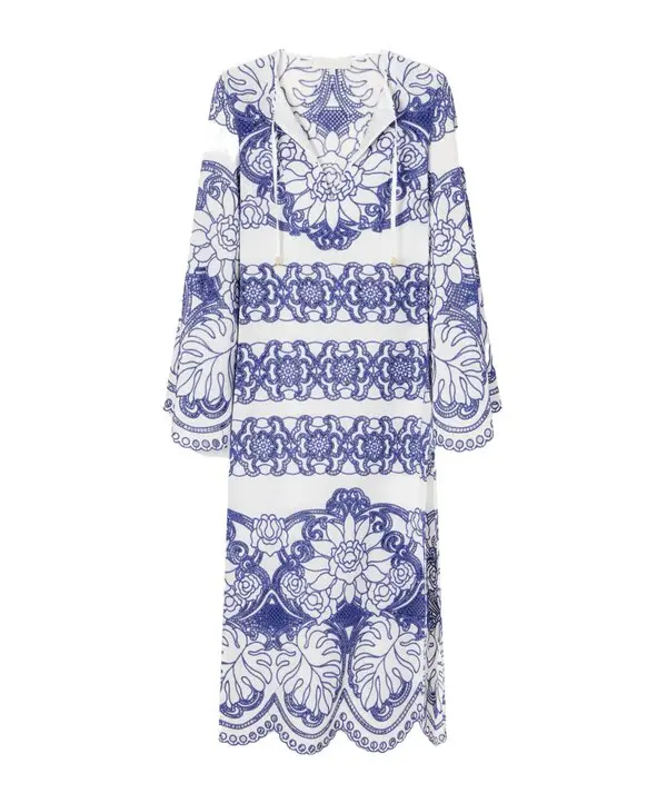 Borgo De Nor Cotton-blend Midi Dress