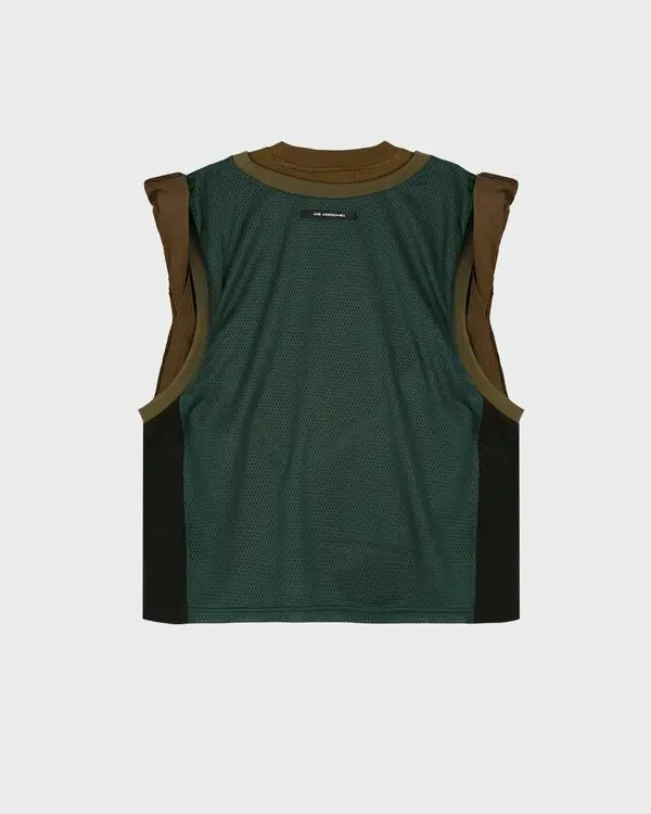 Andersson Bell Layered Rolled-up Basketball Jersey T-shirt