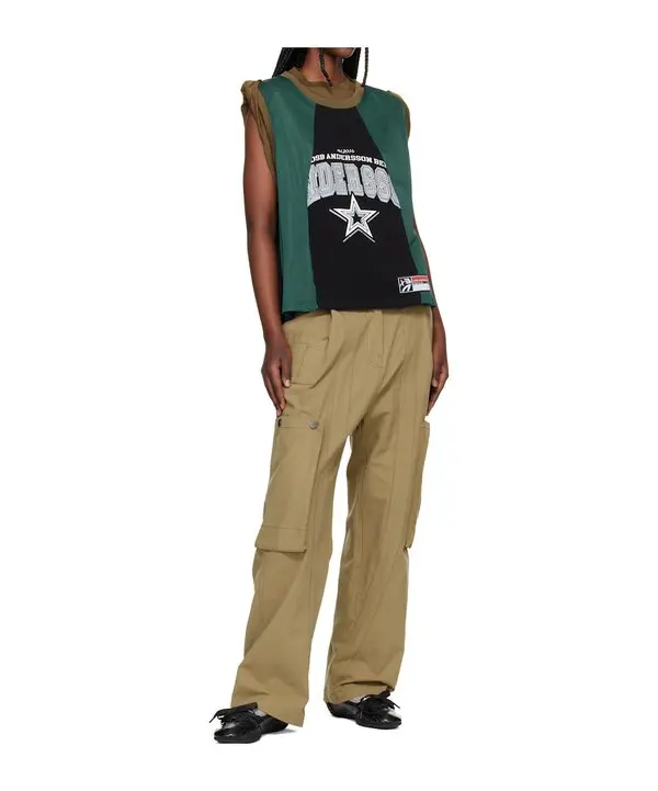 Andersson Bell Layered Rolled-up Basketball Jersey T-shirt