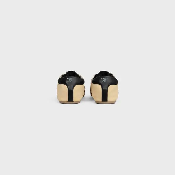 Celine The Flat Sneaker In Suede Calfskin And Lambskin