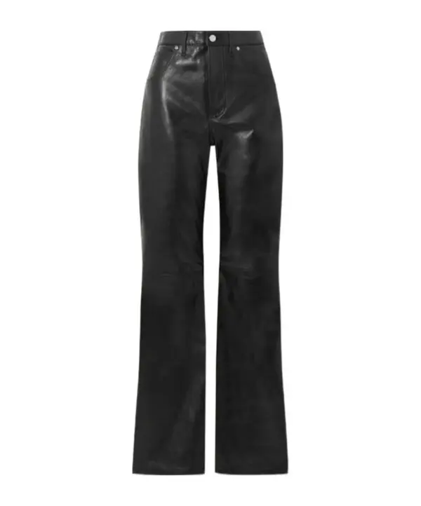 Dodo Bar Or Leather Straight-leg Pants