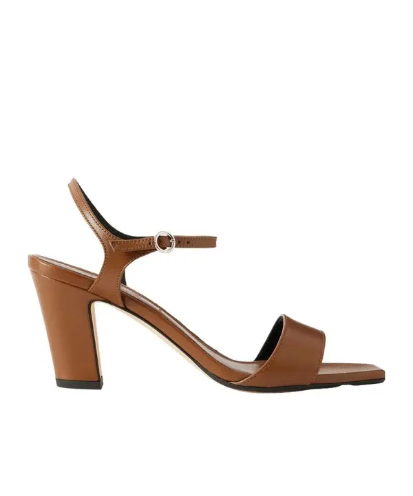 AeydĒ Leather Block Heel Sandals - No
