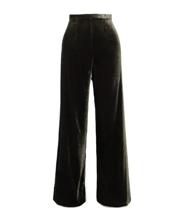 Le Kasha Velvet Wide-leg Pants