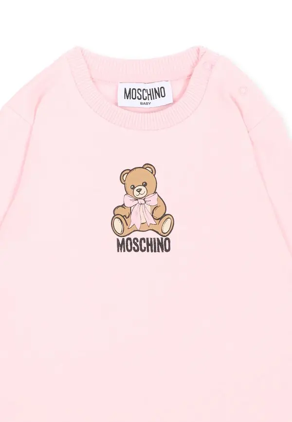 Moschino Teddy-print Ruffled Dress