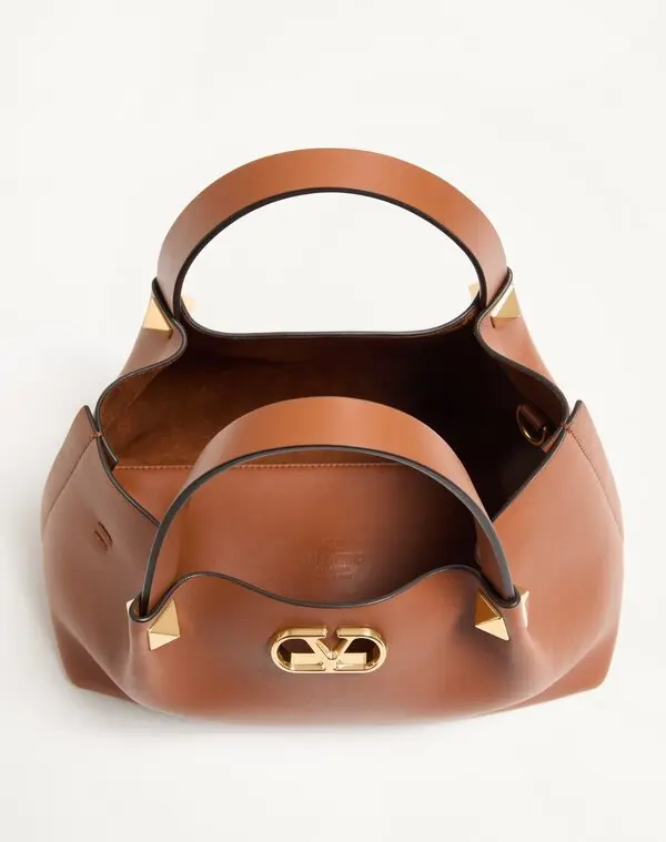 Valentino Garavani Small Soft Leather Shopping Bag