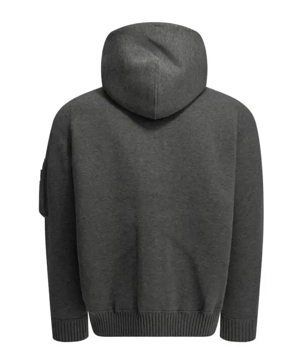 Sacai Hooded Zip-up Sweatshirt