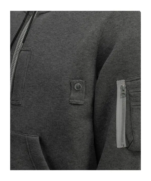 Sacai Hooded Zip-up Sweatshirt