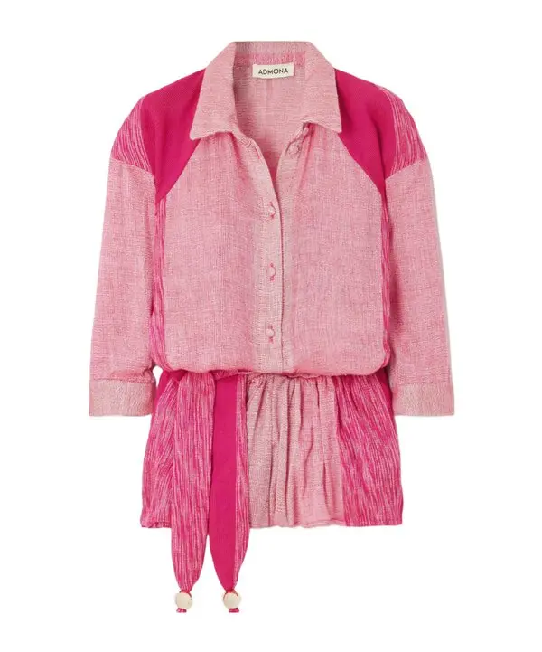 ADMONA Woven Romper With Belt