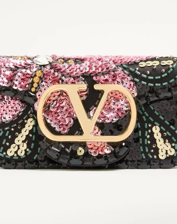 Valentino Garavani Loco Embellished Shoulder Bag