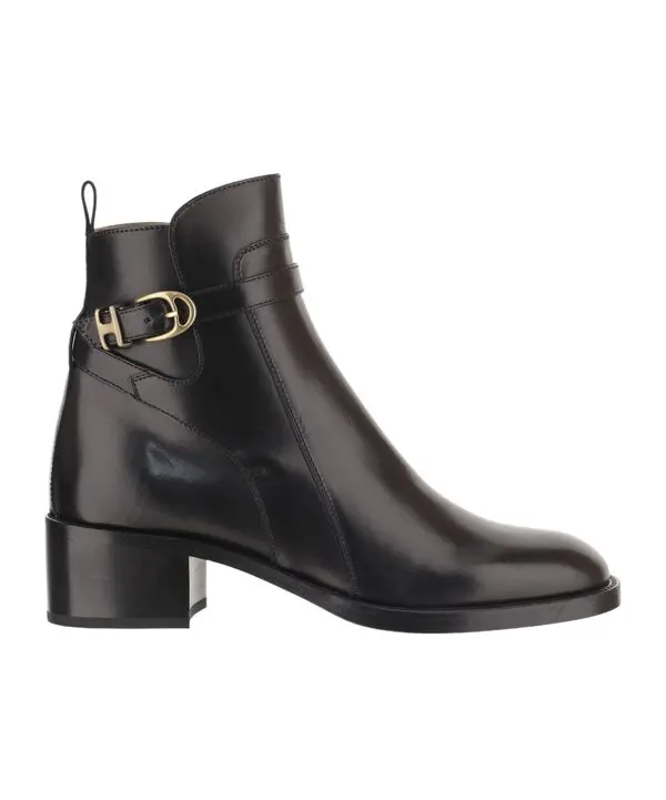 Sartore Buckled Block-heel Ankle Boots