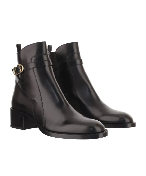 Sartore Buckled Block-heel Ankle Boots