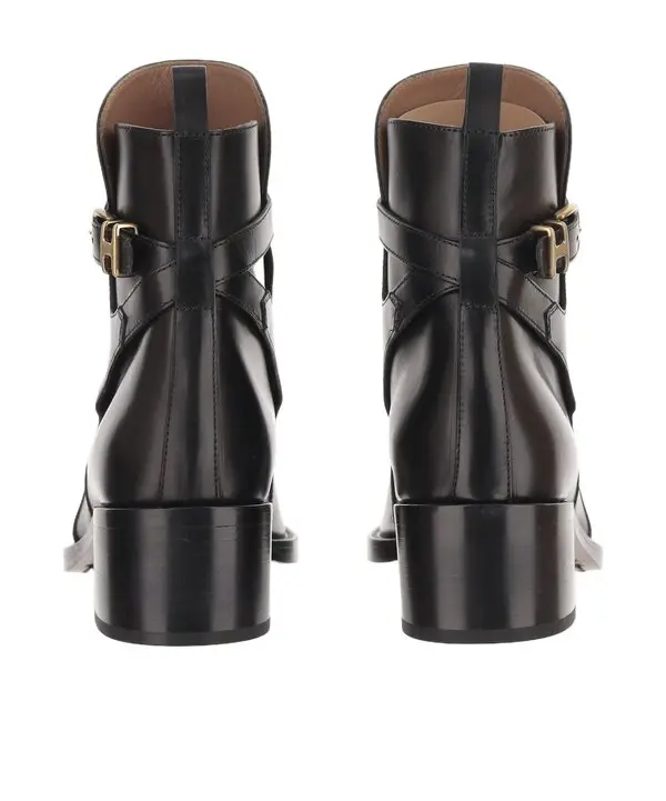 Sartore Buckled Block-heel Ankle Boots