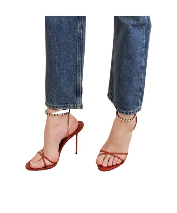 Paris Texas Embellished Lace-up Leather Sandals
