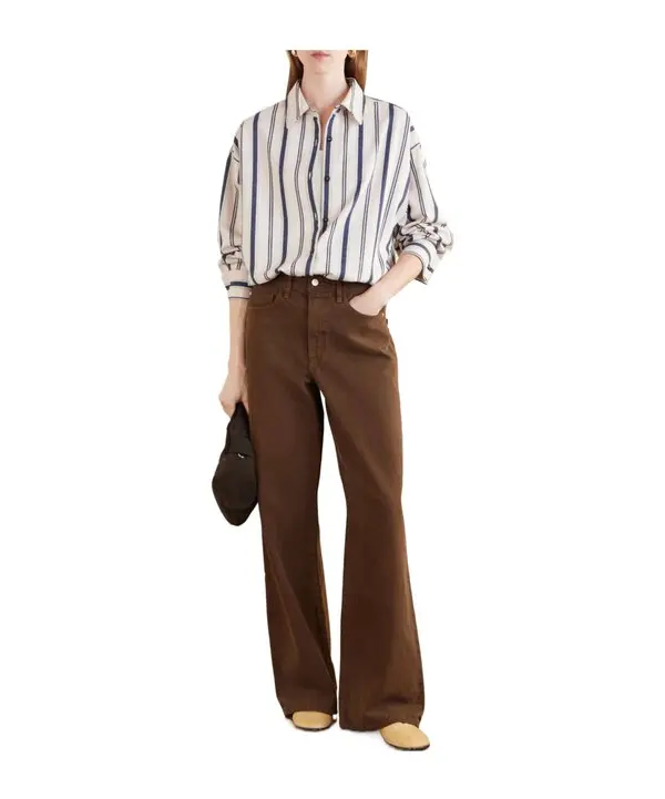 THE ELDER STATESMAN Blended Striped Shirt