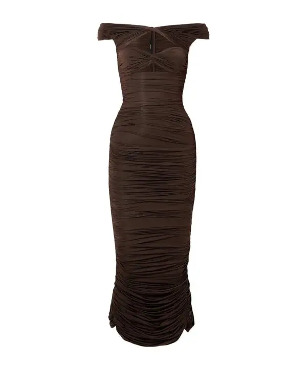 Alex Perry Off-the-shoulder Cutout Stretch-jersey Midi Dress - No