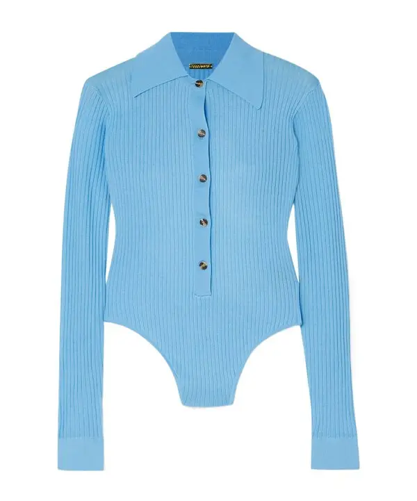 Dodo Bar Or Gabi Ribbed-knit Bodysuit