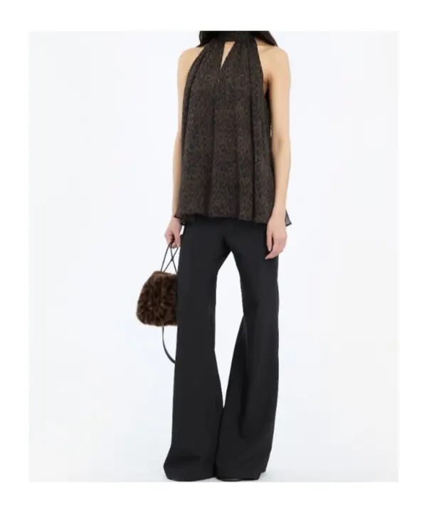 ROTATE BY BIRGER CHRISTENSEN Flared Trim Detail Pants