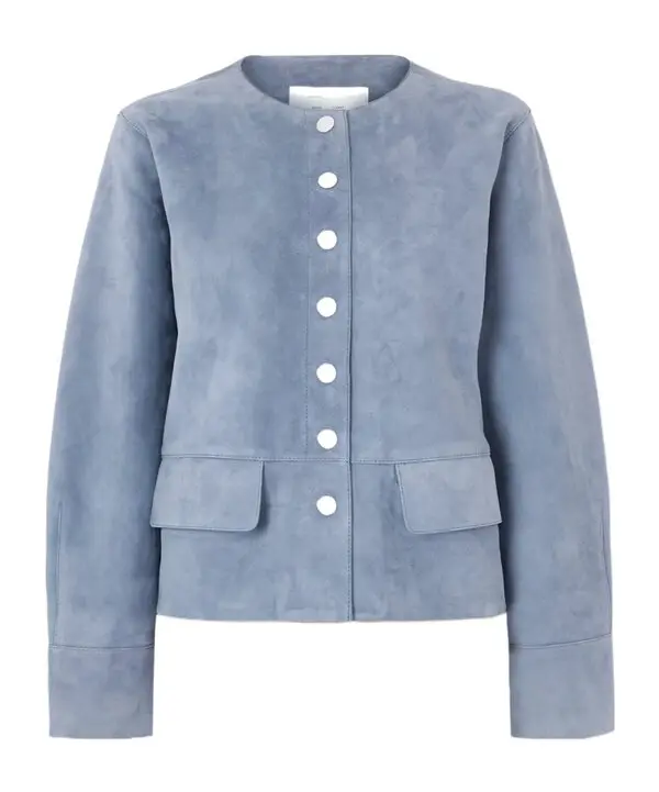 Proenza Schouler Suede Button-detailed Cropped Jacket