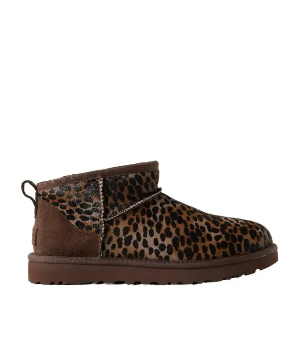 UGG Leopard Print Calf Hair Boots - No