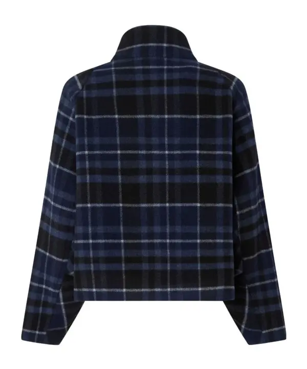 Pinko Cropped Check Coat