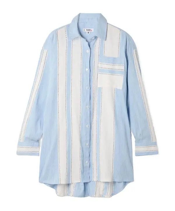 LEMLEM Mariam Striped Cotton-blend Shirt